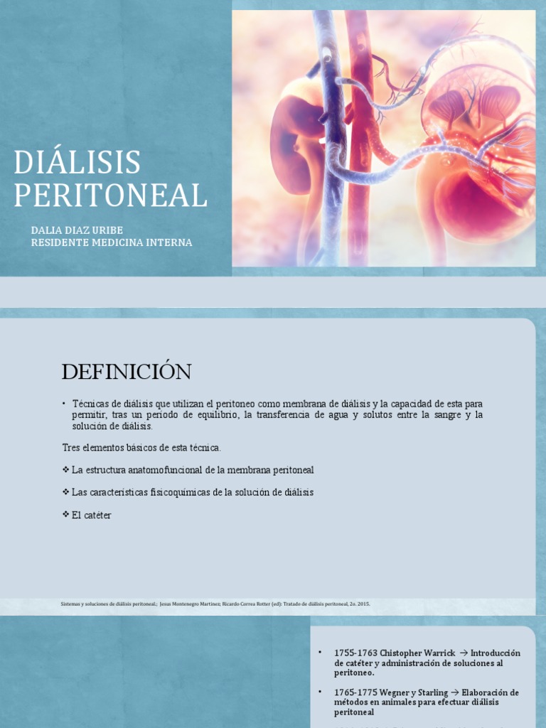 Dialisis Peritoneal | PDF | Peritoneo | Medicina CLINICA