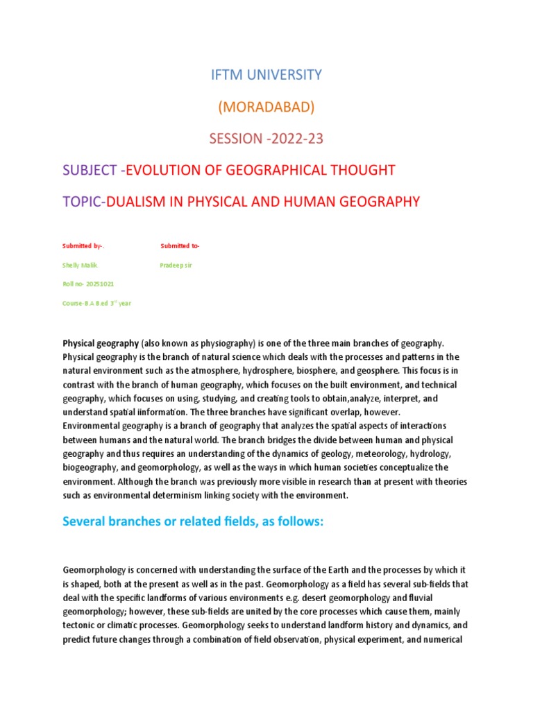 Geography | Download Free PDF | Geography | Geomorphology