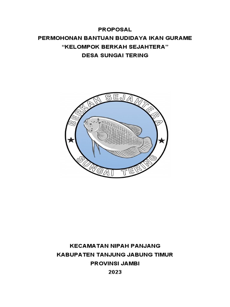 Proposal Budidaya Ikan Gurame | PDF