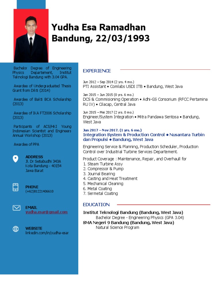 Yudha - CV Update 1218 | PDF | Scada | Computing