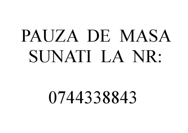 Pauza de Masa | PDF