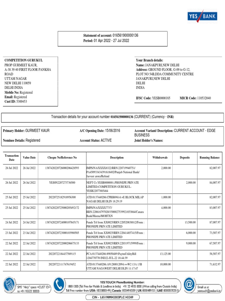 Final 1111 | PDF | Transaction Account | Banks