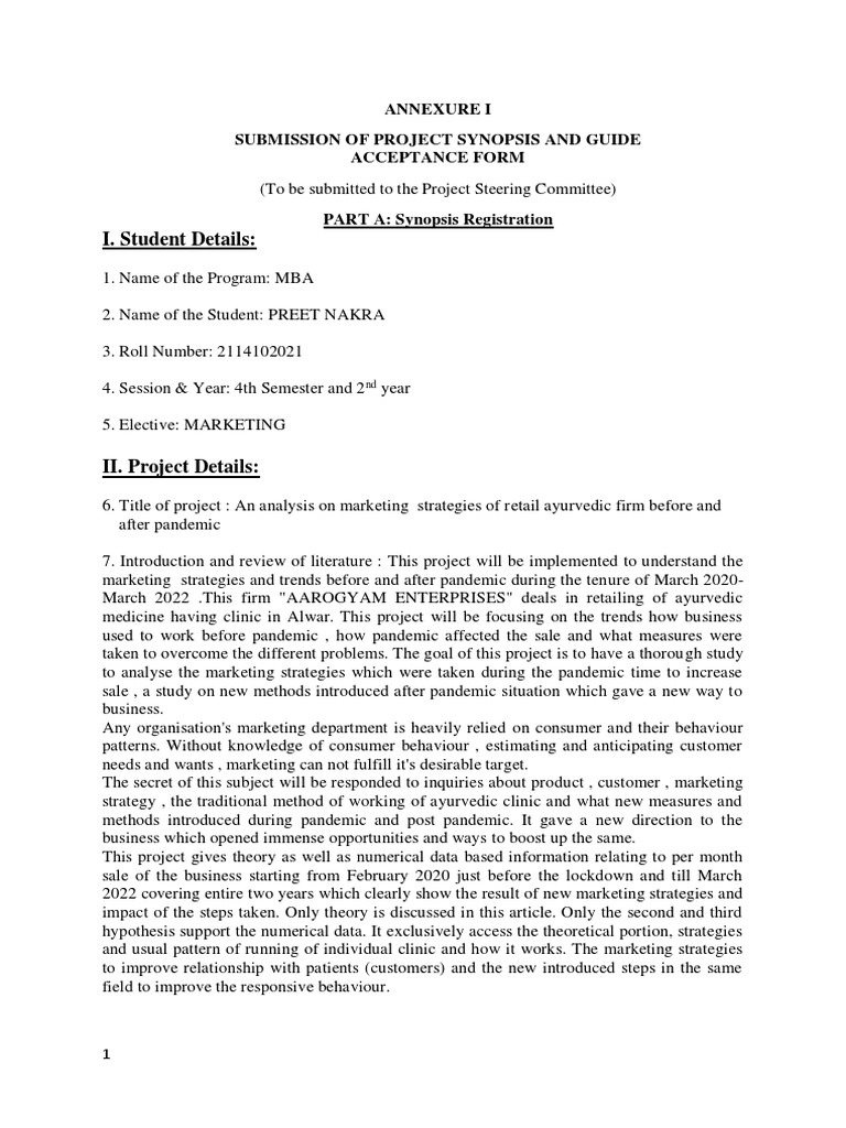 Annexure 1 With Guide Details | PDF