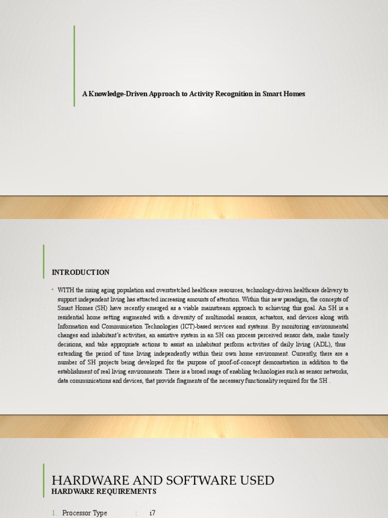 A Knowledge-Driven Approach To Activity Recognition in Smart | PDF ... A Knowledge-Driven Approach To Activity Recognition in Smart | PDF ...