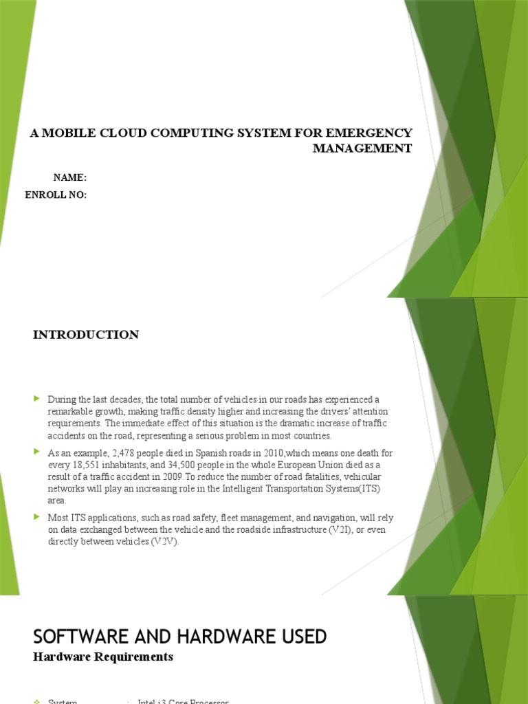 A Mobile Cloud Computing System For Emergency Management | PDF | Emergency Management | Databases