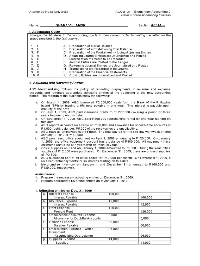 Classwork 1 | PDF | Debits And Credits | Expense