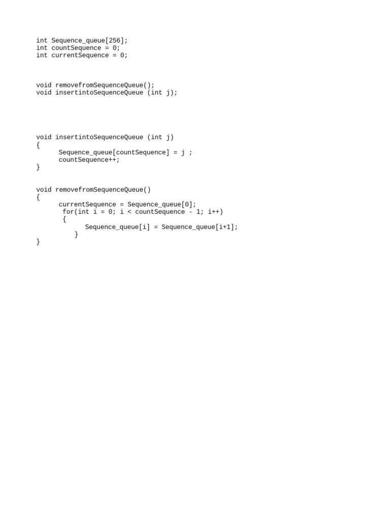 Sequence Queue Stm32 | PDF