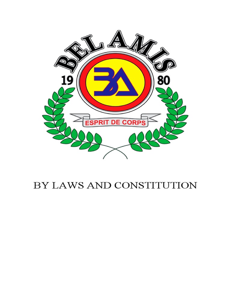 Bel Amis Constitution And By Laws Pdf Ratification Committee