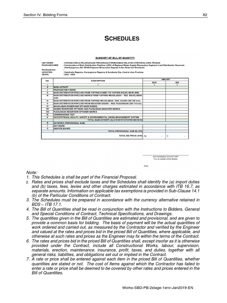 RFP MDP Segment 4 | PDF | Prices | Pipe (Fluid Conveyance)