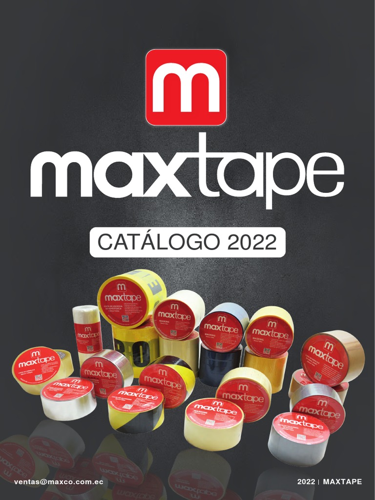 Catálogo 2022 de cintas adhesivas de MaxTape | PDF | Aislador (Electricidad) | Pintar