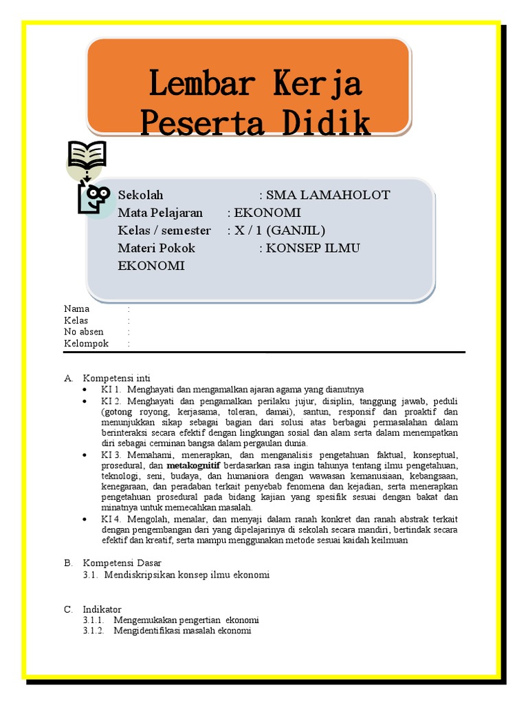 LKPD | PDF | Karier & Perkembangan
