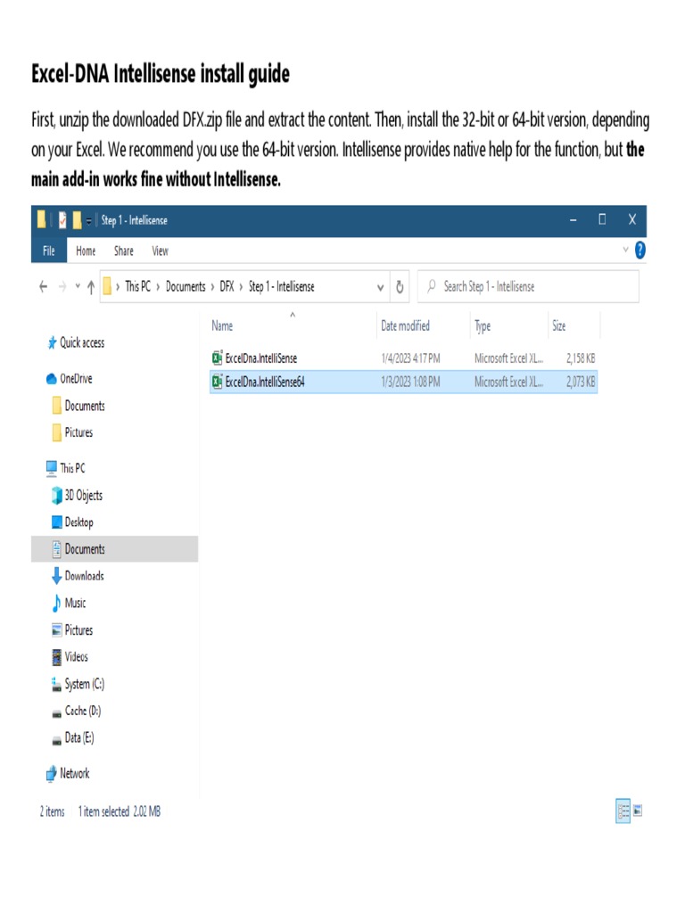 Install Guide - Intellisense | PDF