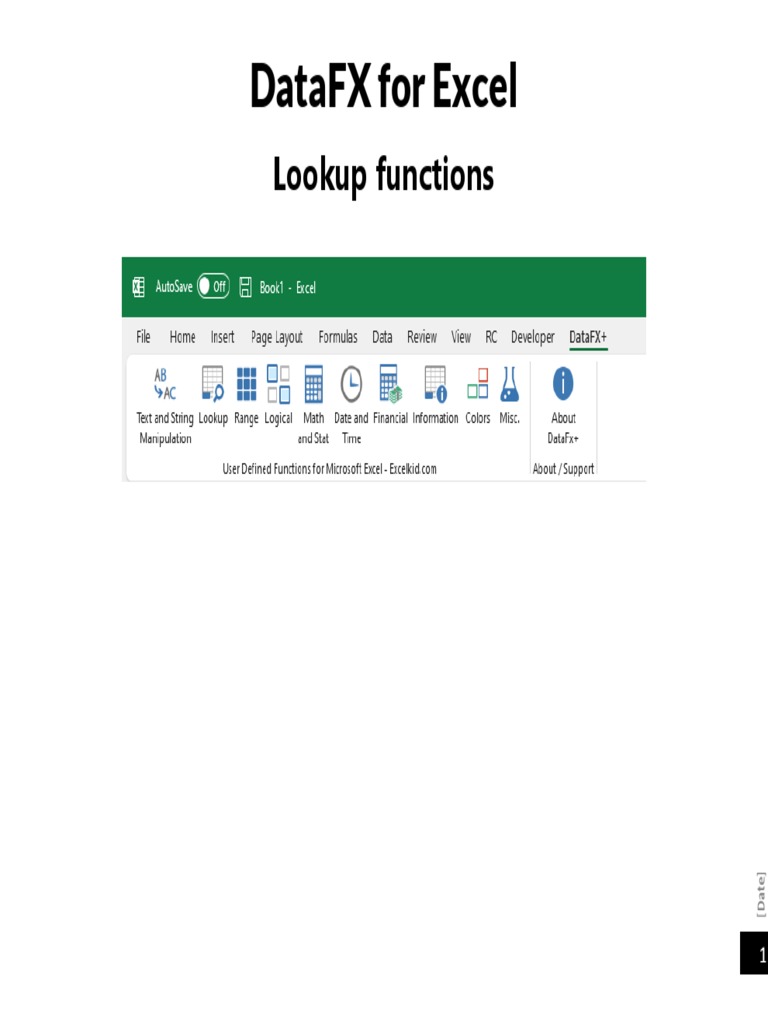 Excel Lookup Functions Overview | PDF