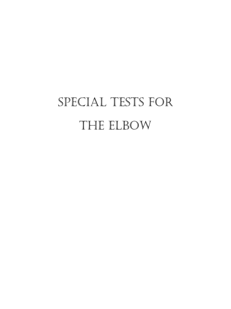 Elbow | PDF | Elbow | Anatomical Terms Of Motion