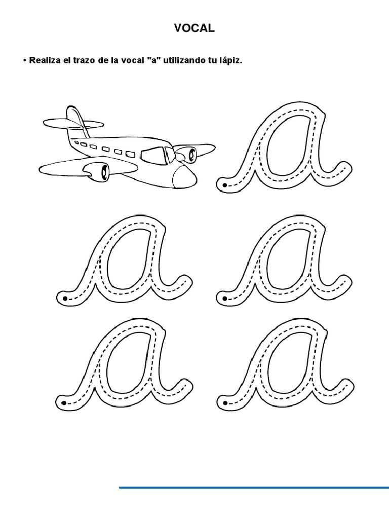 Fichas de Las Vocales para Niños de 5 Años | PDF