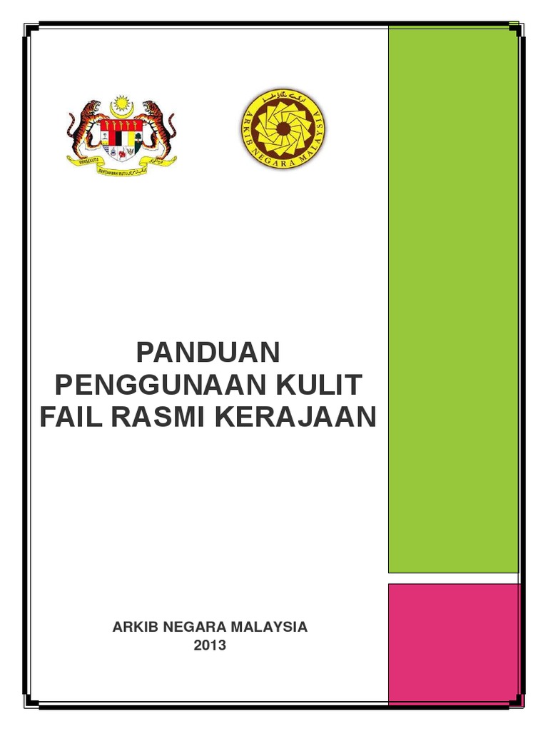 Panduan Penggunaan Kulit Fail Rasmi Kera | PDF