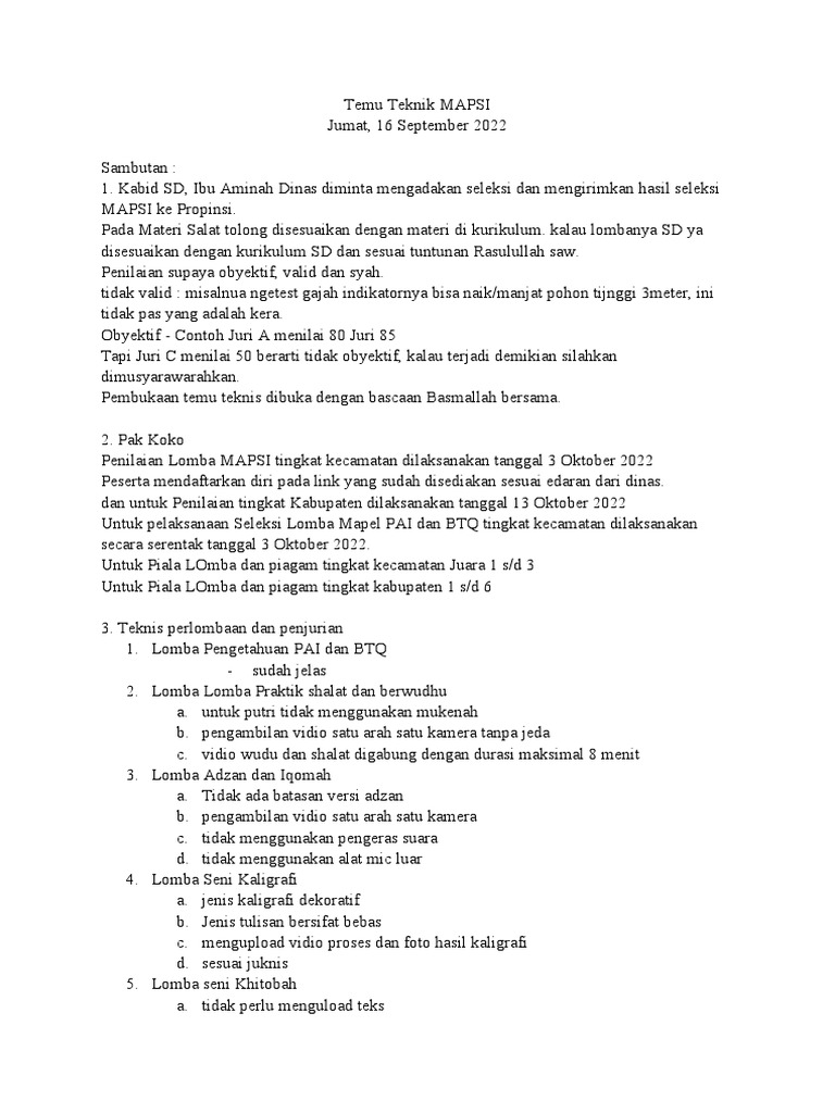 Temu Teknik MAPSI 2022 | PDF