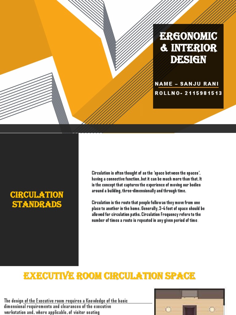 Office Circulation Space Standards | PDF | Desk | Chair