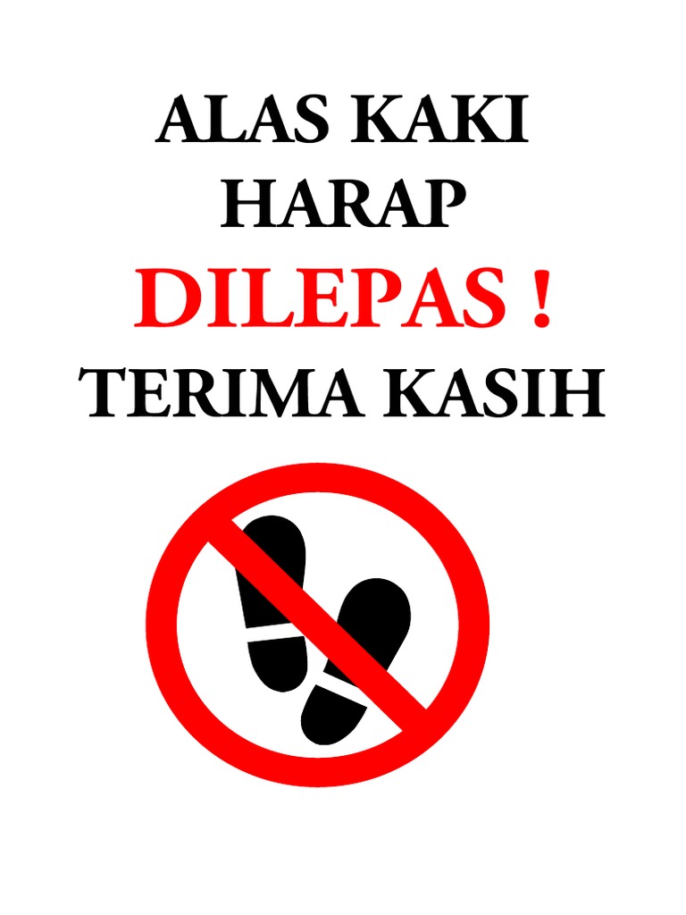 Alas Kaki Harap Dilepas | PDF