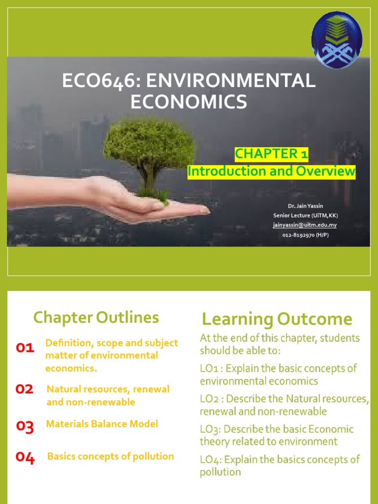 Introduction to Environmental Economics | PDF | Renewable Energy ...