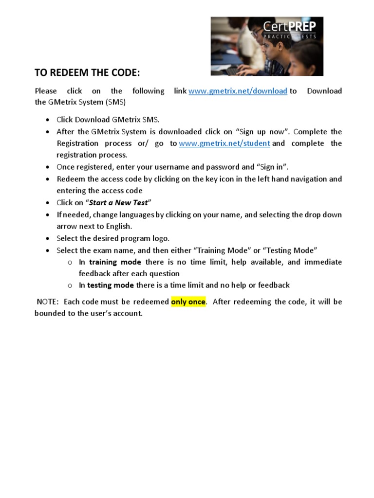 How To Redeem GMX Code | PDF