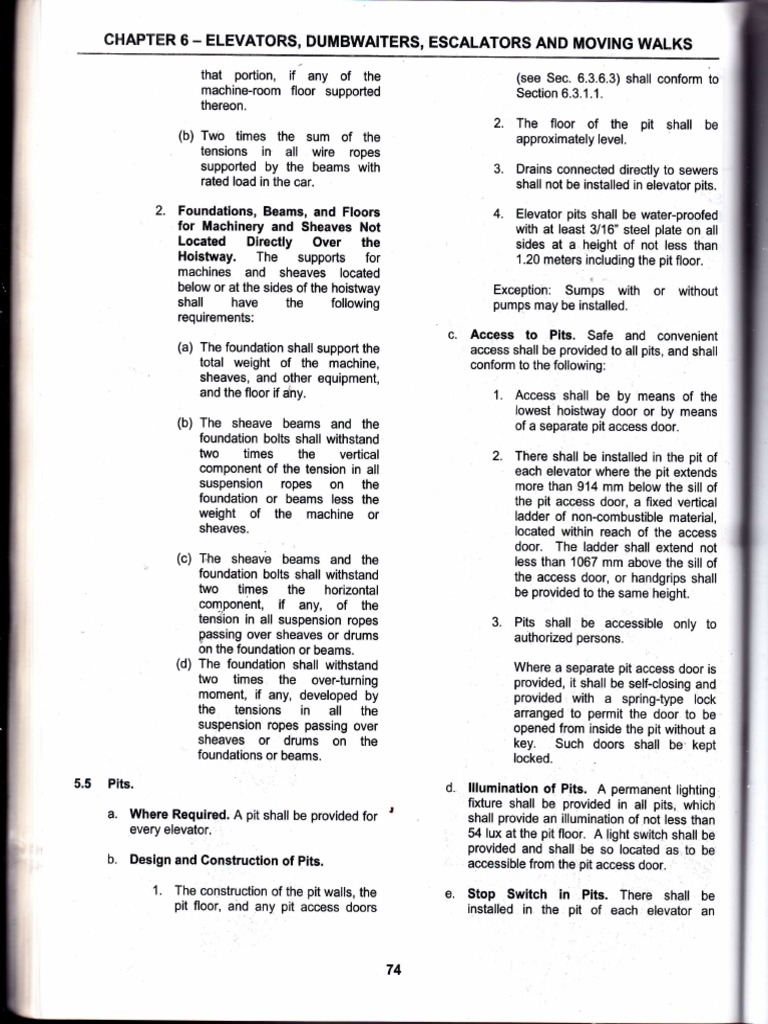 IMG - 0083 PSME Code 2008 74 | PDF | Elevator | Architectural Elements