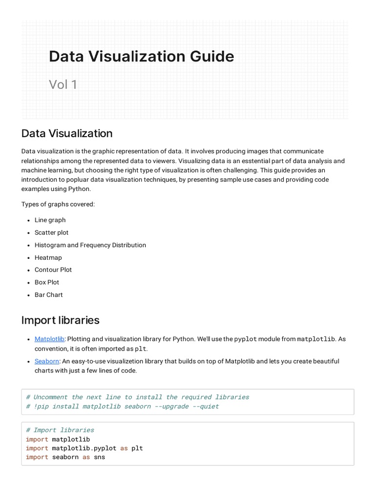 Dataviz Cheatsheet | PDF | Statistics