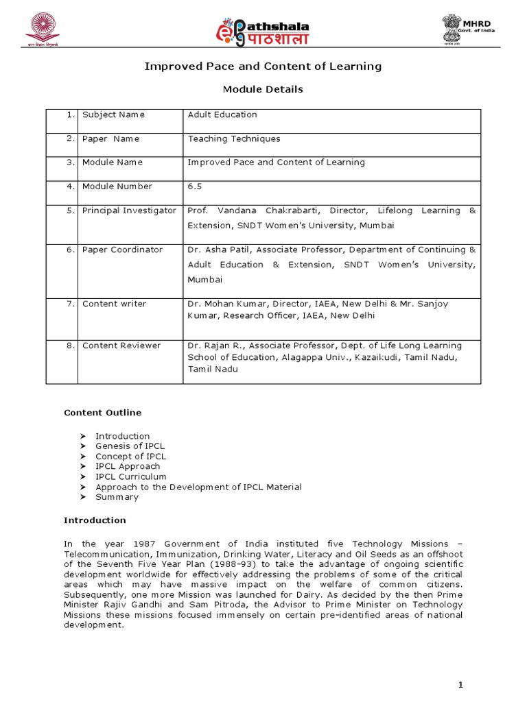 1519884105content IPCL | PDF | Literacy | Learning