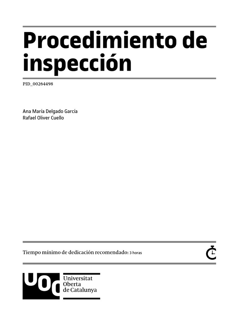 Procedimiento de Inspeccion | PDF | Estatuto de limitaciones | Justicia