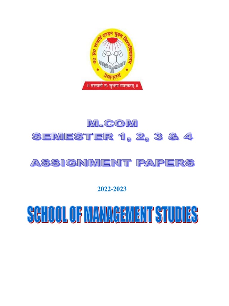 29 09 2022 Assingment MCOM 2022 23 | PDF | Business | Business Economics