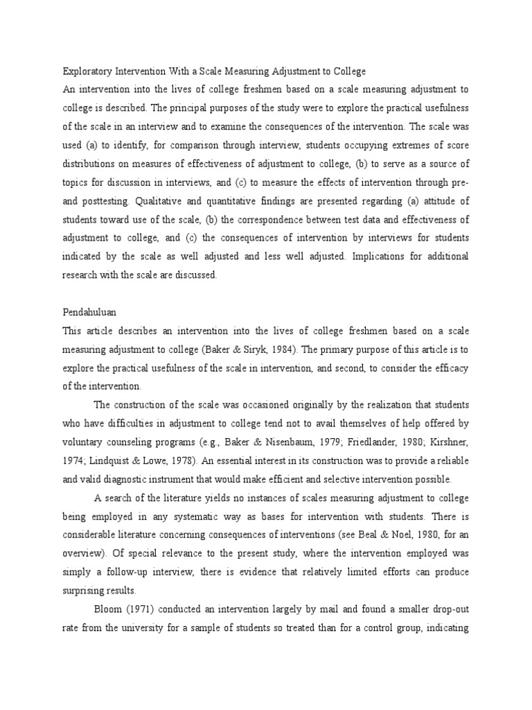 Baker, R. W., & Siryk, B. (1986) | PDF | Validity (Statistics) | Attachment Theory