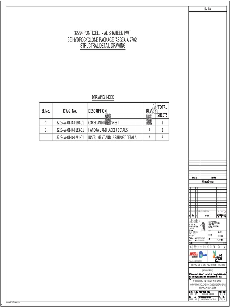 Be Hydrocyclone Package (Asbea-A-2702) 32294 Ponticelli - Al Shaheen PWT | PDF | Building ...