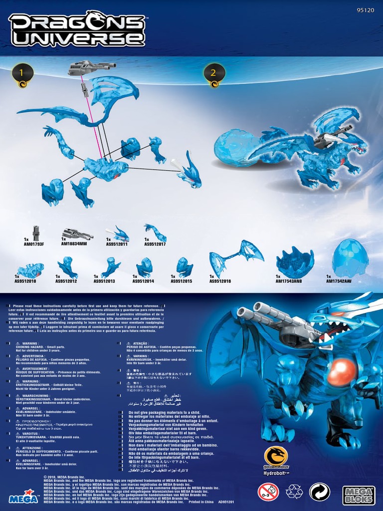 Mega-Bloks Dragons-Universe 95120 Hydrobolt | PDF