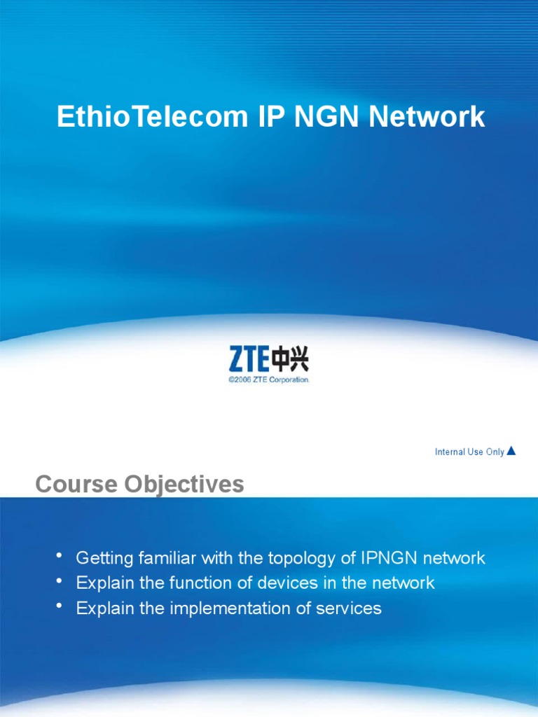 EthioTelecom IP NGN Network Guide | PDF | Router (Computing) | Computer Network