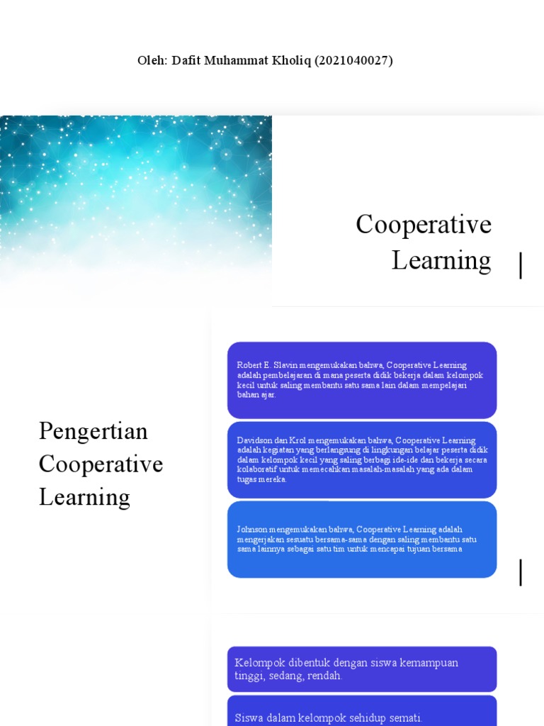 Cooperative Learning | PDF