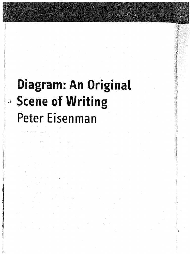Eisenman - Diagram An Original Scene of Writing - From Diagram Diaries ...