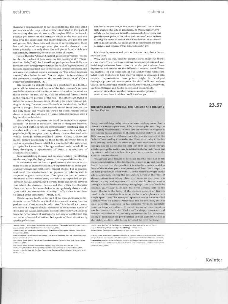 Kwinter - The Genealogy of Models - Any 23 - Diagram Work | PDF ...