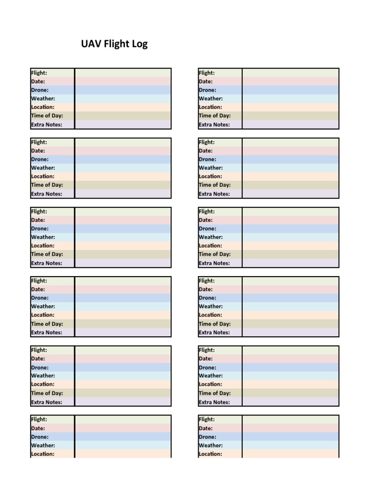 UAV Flight Log | PDF | Unmanned Aerial Vehicle | Espionage Techniques
