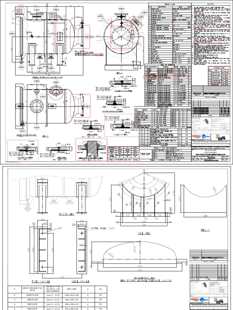 Cni U D 0060 Rev.4 - Shop Drawing For HC Vessel Asabi CL 2704 | Download Free PDF | Building ...