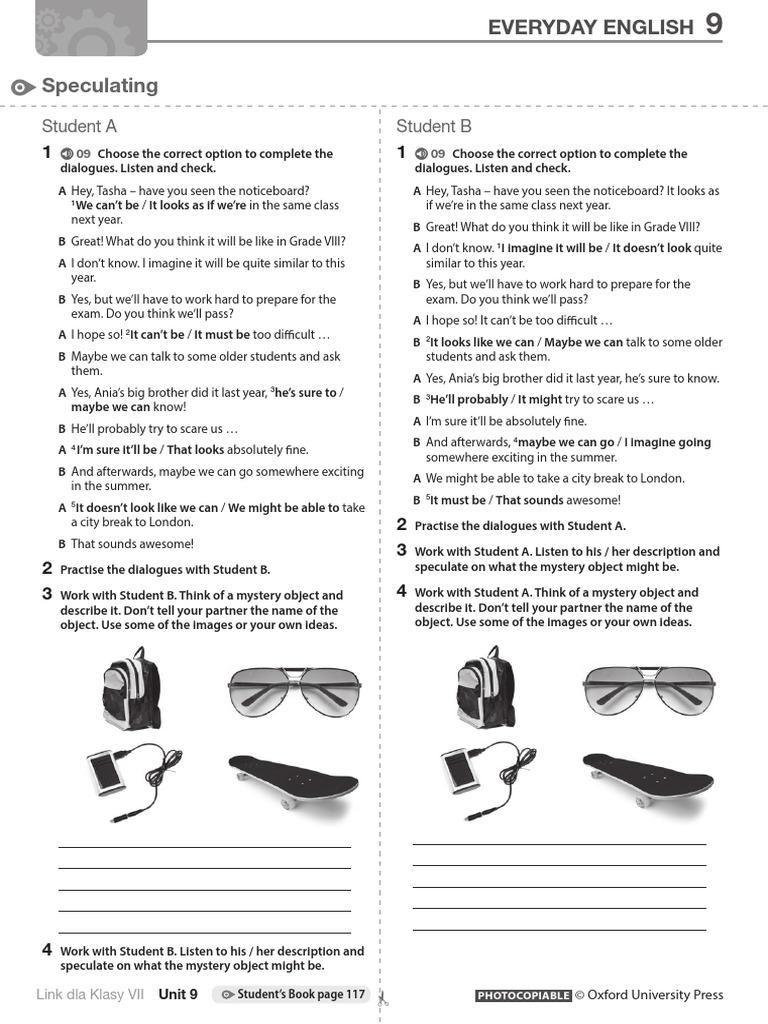 Link L7 U9 Everyday English Ws | PDF