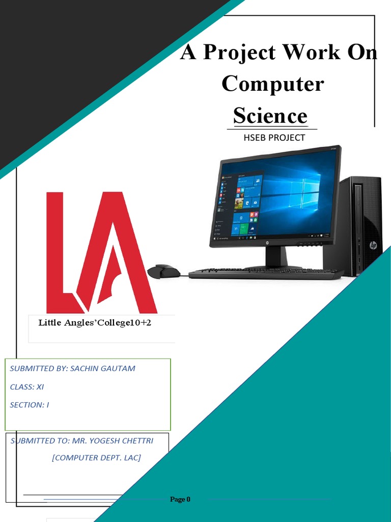 Computer Project | PDF | Microcomputers | Subtraction