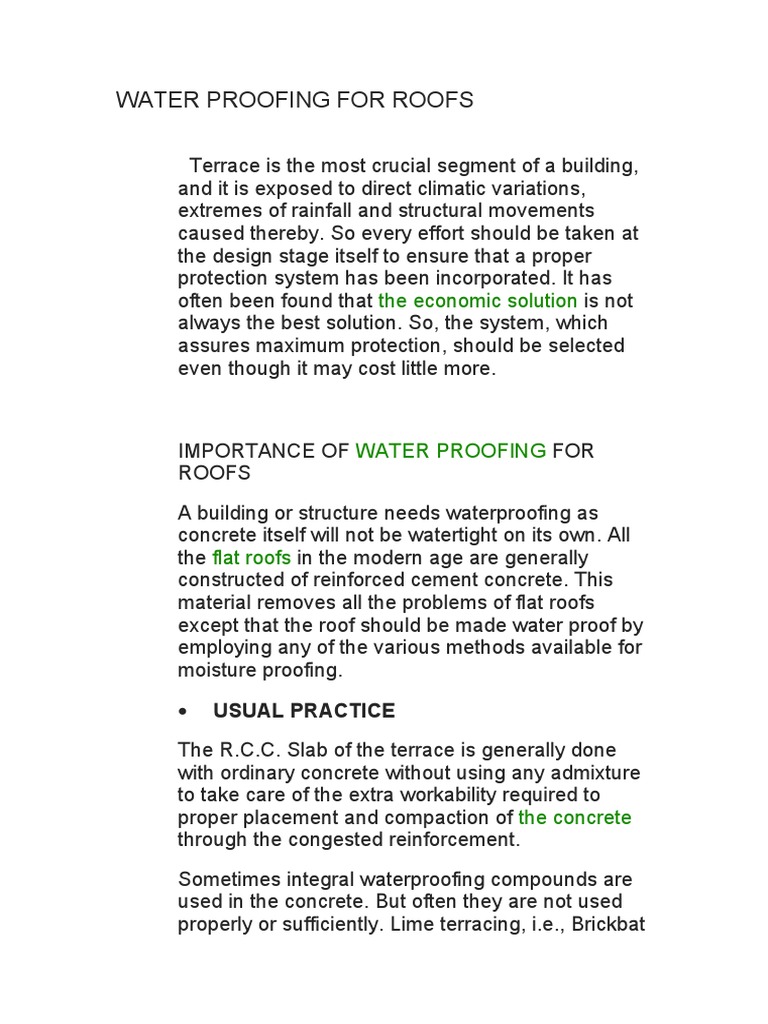 Ensuring Effective Waterproofing of Roof Terraces: A Comprehensive Guide to Methods, Materials ...