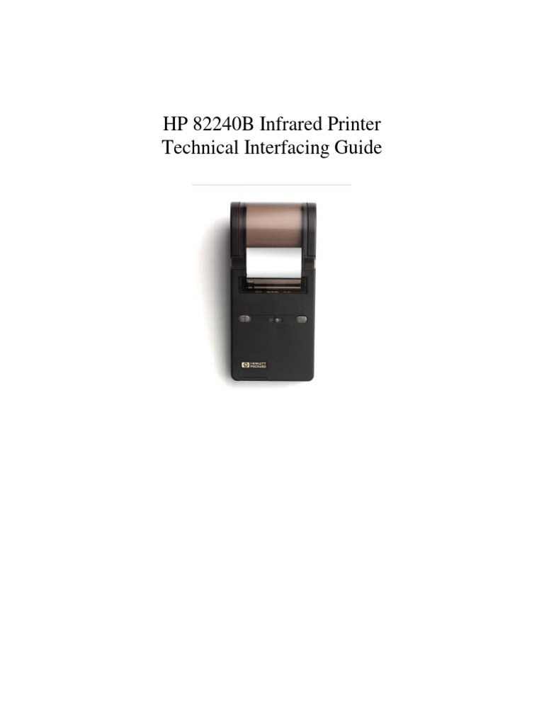 HP 82240B Infrared Printer Guide | PDF