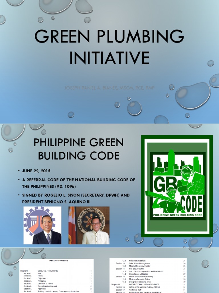 Green Plumbing Initiative | PDF | Building Insulation | Efficient ...