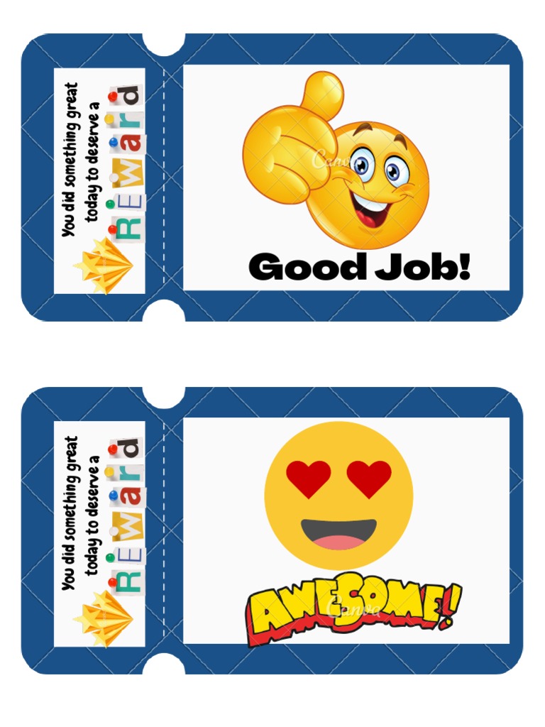 Reward Ticket | PDF | Self-Improvement