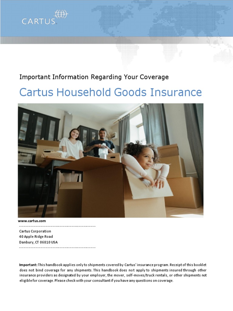 Cartus Household Goods Insurance Program | PDF | Insurance | Health ...