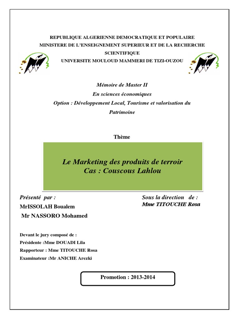 Memoire Final | PDF | Commercialisation | Marque
