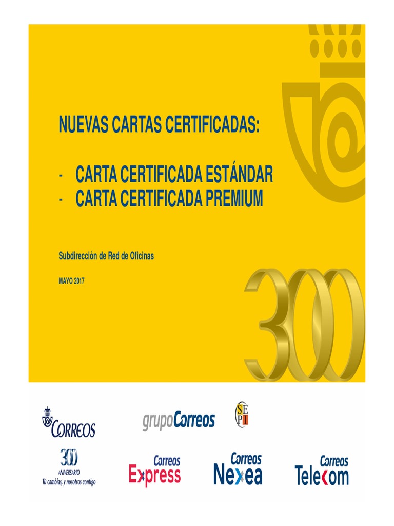 Anexo Carta Certificada Estándar-Premium | PDF | Informática