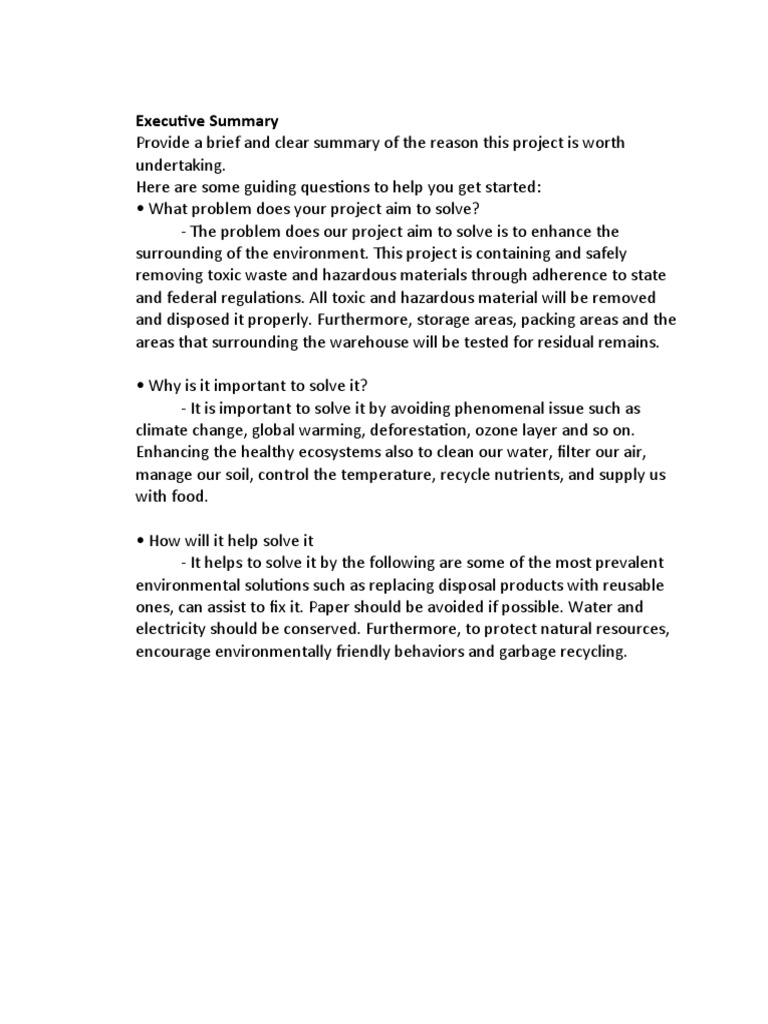 Executive Summary | PDF