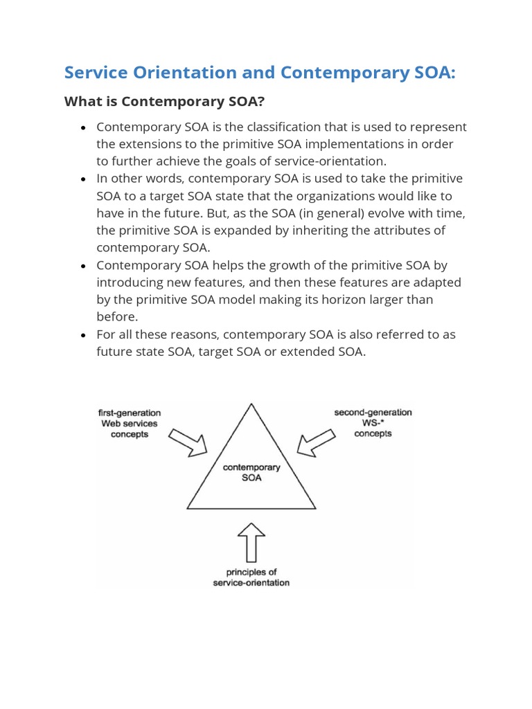 Service Orientation and Contemporary SOA | PDF | Service Oriented ...
